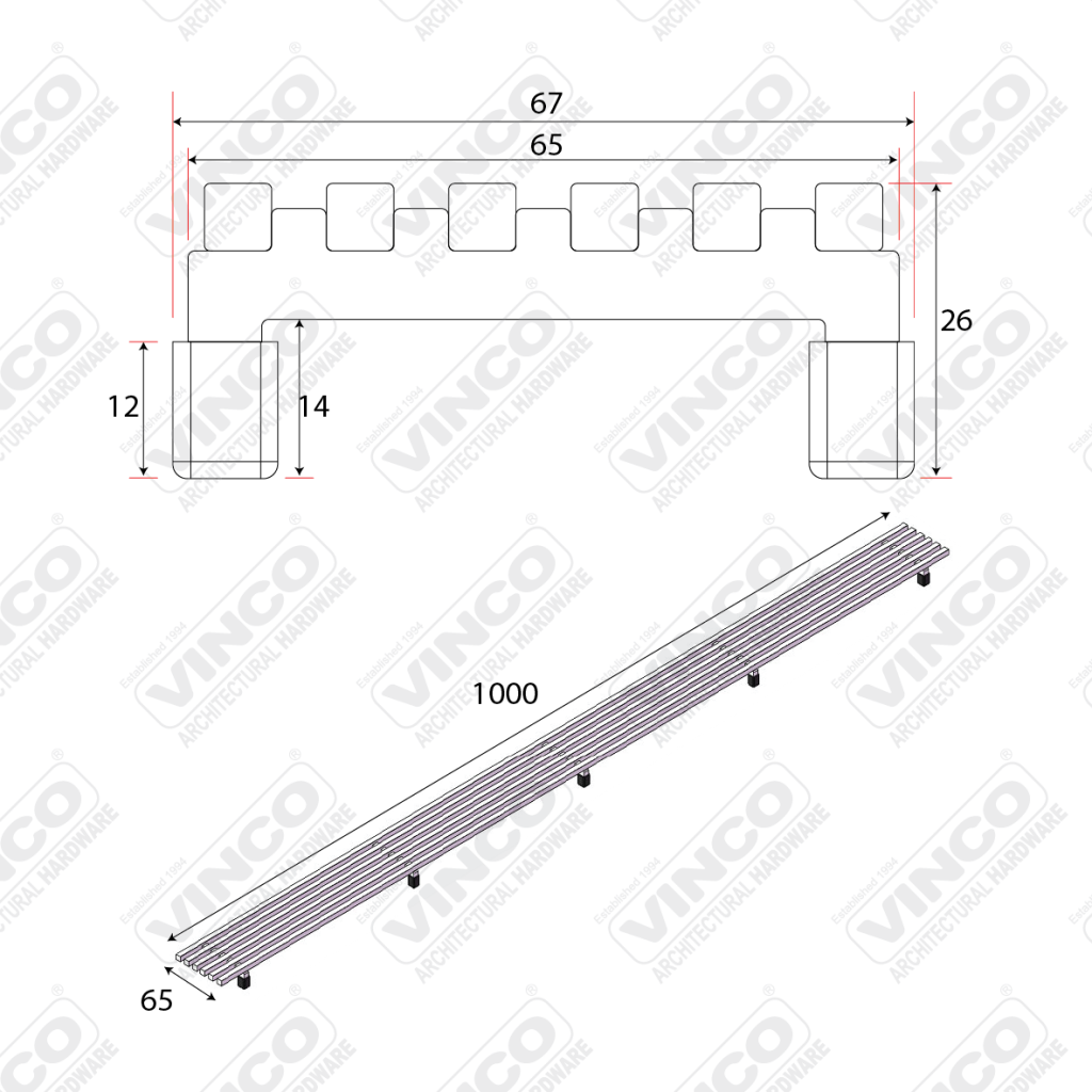 Vinco – Zero Threshold Linear Grate