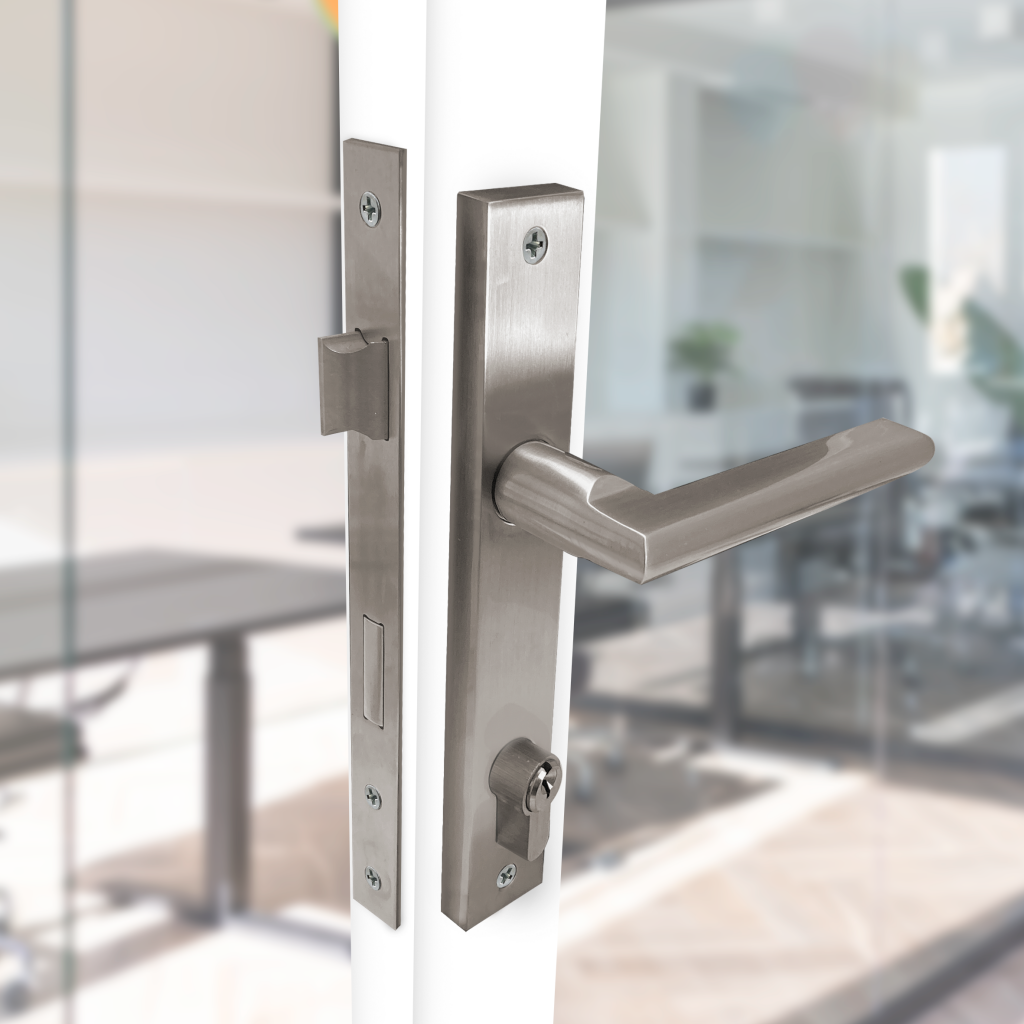 Vinco – Satin Nickel Entrance Kit – Double Cylinder